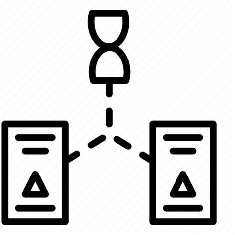 Connected Datacenter Mainframe Networking Server Icon Download On