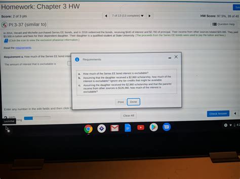 Homework Chapter 3 Hw Sav Hw Score 97 5 39 Of