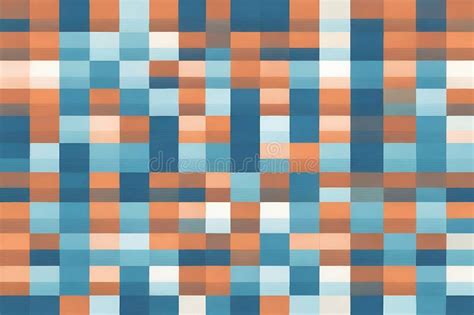Light Orange Blue Pixel Bitmap Texture Pattern Stock Illustration
