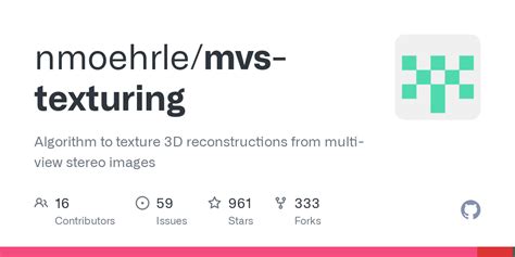 issues · nmoehrle mvs texturing · github