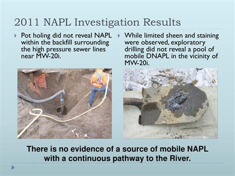 Ppt Dnapl Investigation In Fwda Outside The Barrier Wall Powerpoint