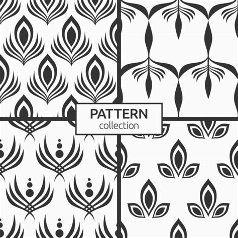 180 Black And White Peacock Feather Tattoo Illustrations Royalty Free