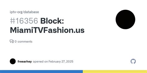 Block · Issue 16356 · Iptv Orgdatabase · Github