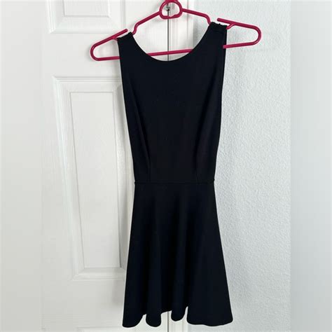 Dresses Sexy Backless Low Side Cut Babe Black Dress Poshmark