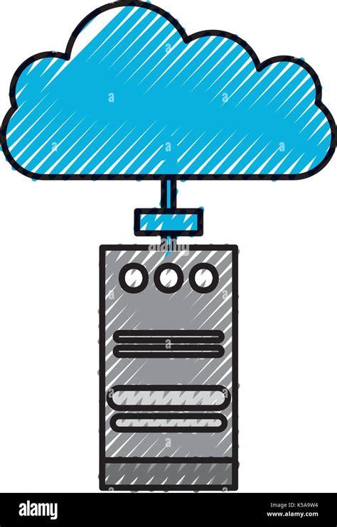 Cloud Computing Tower Cpu Technology Data Information Stock Vector Image Art Alamy