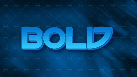 3d bold text effect graphics motion array