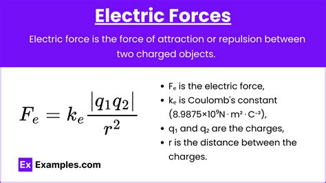 Electrical Force Equation