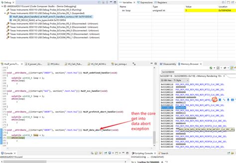 AM2634 Q1 After Changing Core 1 0 S Program Core 0 1 Will Get Into Data Abort Exception By