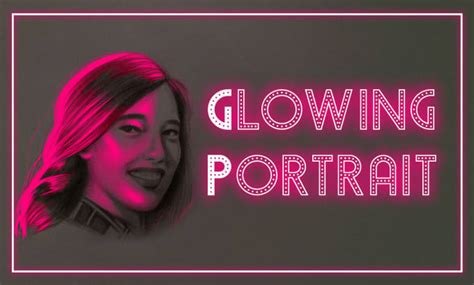 Draw A Glowing Portrait From Your Photo By Divineangel Fiverr