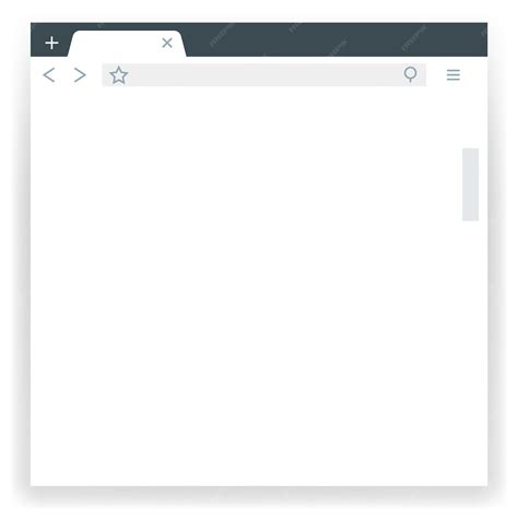 Premium Vector Browser Window Template Empty Web App Frame
