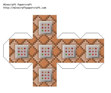 Minecart With Command Block Pixel Papercraft