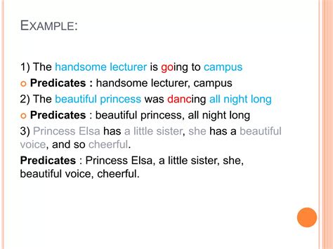 Semantics Predicates Predicator Degree Of Predicates PPT