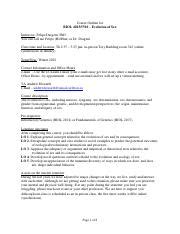 Syllabus BIOL 4203 5510 Evol Of Sex Winter 2022 Pdf Course Outline For BIOL 4203 5510