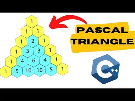 Pascal triangle using C++. - YouTube