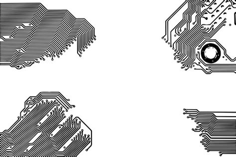 Eps10 벡터 배경 첨단 회로 보드를 추상화 합니다 마이크로칩 배경입니다 Cpu에 대한 스톡 벡터 아트 및 기타 이미지