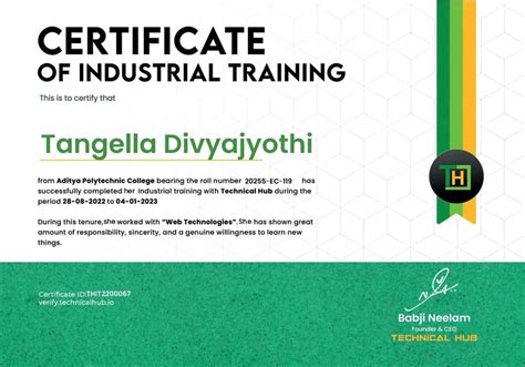 Divya Jyothi Tangella On Linkedin Thub Thub Technicalhub Technicalhubio Industrialtraining