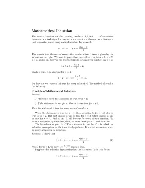 Mathematical Induction