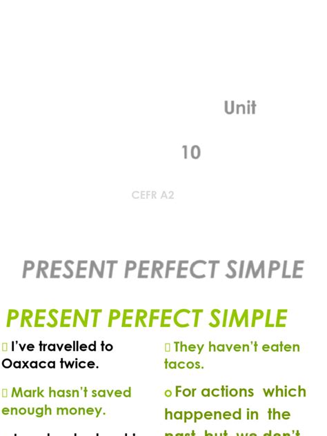 Presente Perfecto Download Free Pdf Languages Foreign Language