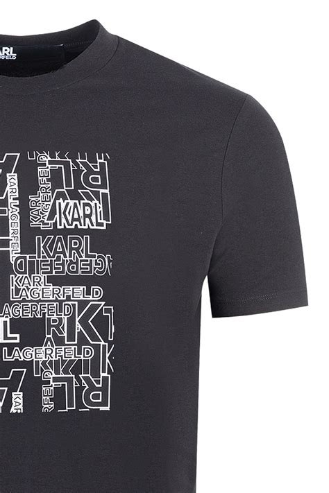Футболка мужская KARL LAGERFELD, цвет Черный, состав 95% хлопок 5% ...