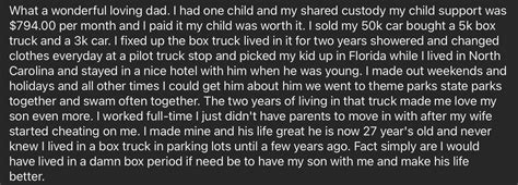 Here It Is Guys Wife Cheats They Get Divorced He Cant Afford His