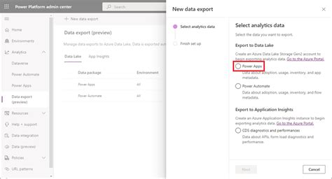 프리뷰 Microsoft Power Platform 셀프 서비스 분석으로 Power Platform 인벤토리 및 사용량 데이터 내보내기프리뷰 Power