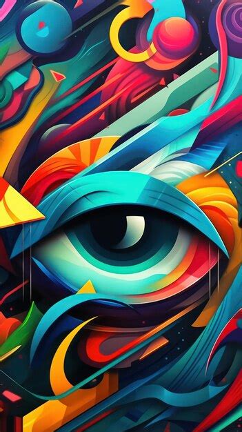 Premium Ai Image Vibrant Overlapping Layers Bold And Energetic
