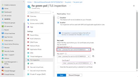 Azure Firewall Premium Certificates Azure Docs
