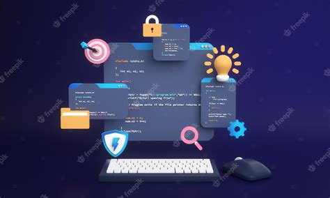premium photo web development programming code or app development and