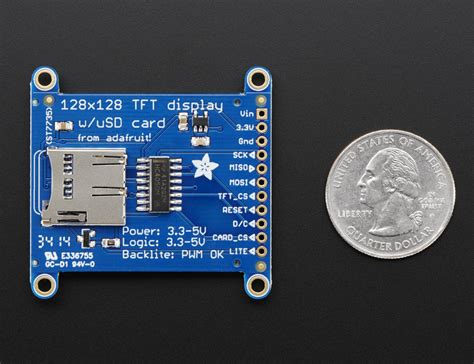 Pinouts Adafruit 1 44 Color Tft With Micro Sd Socket Adafruit