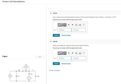 solved problem 4 62 pspice multisim y part a use a series of