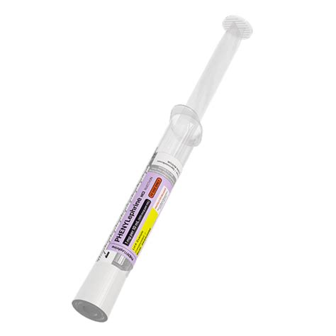Phenylephrine Hcl Injection 100 Mcg Ml 1000mcg 10ml In A 10 Ml Syringe