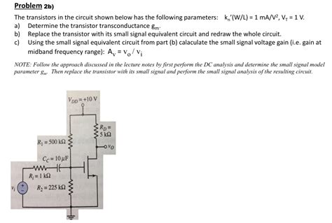 Solved Problem 2a The Pmos Transistor In The Circuit Shown