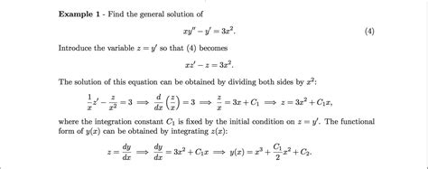 [undergrad physics maths] reducable method for odes homeworkhelp