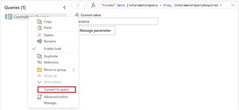 Parameters Power Query Microsoft Learn