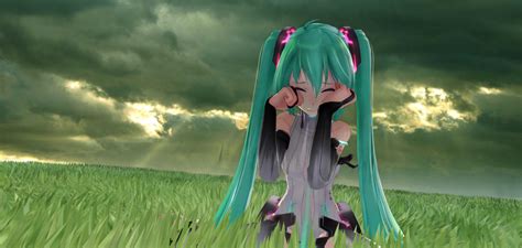 Hatsune Miku Crying Mmd By Darkvadou On Deviantart