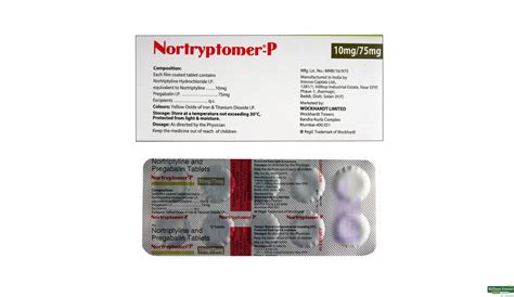 Buy Nortryptomer P 10 Tablets Online At Best Prices Wellness Forever