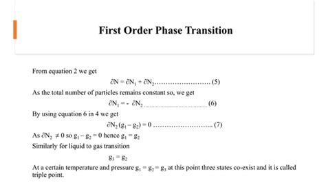 1st And 2nd Order Phase Transition Pptx Physics Science