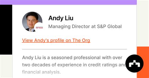 Andy Liu Managing Director At Sandp Global The Org