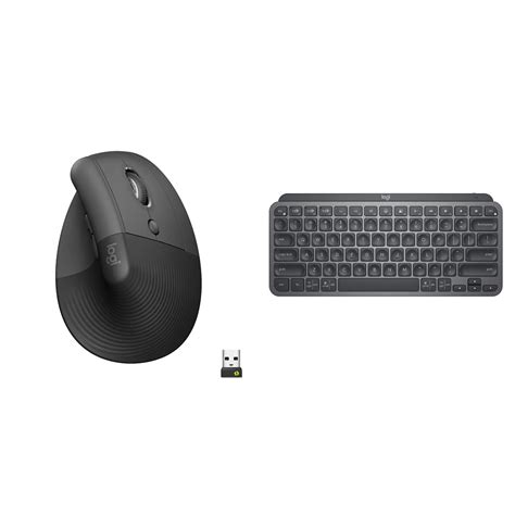 Logitech MX Keys Mini Keyboard And Lift Vertical Ergonomic Mouse Combo Wireless Backlit Keys