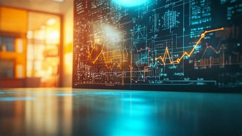 Digital Business Analytics Dashboard Modern Technology Growth Charts Data Visualization