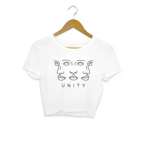 Unity Printed Crop Top At Rs Crop Top ID