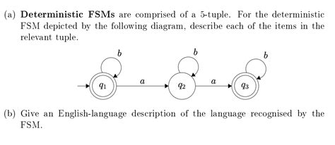 solved a deterministic fsms are comprised of a 5 tuple