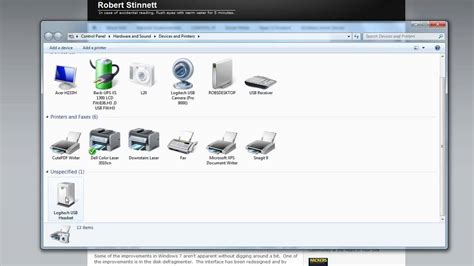 Exploring Windows 7 Devices And Printers Youtube