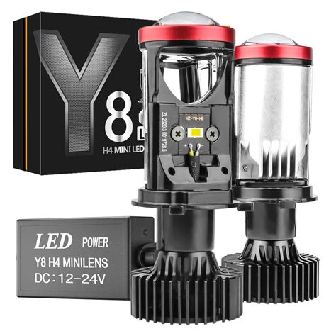 1คู่ หลอดไฟรถยนต์ Led Y8 ตัวใหม่ล่าสุด ปี2022 คัทออฟ พวงมาลัยขวา Rhd