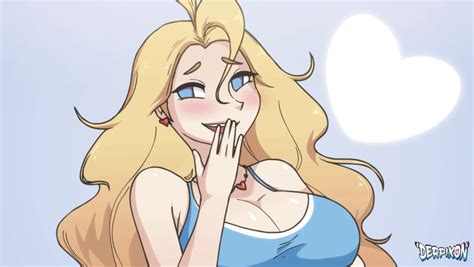 Rule 34 1girls Big Breasts Blonde Hair Blush Clothed Derpixon Eager