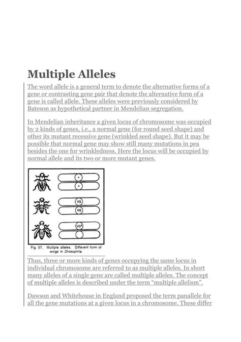 Multiple Allel PDF