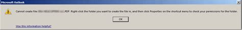 Solved Microsoft Outlook Cannot Create File Error While Opening Attachment