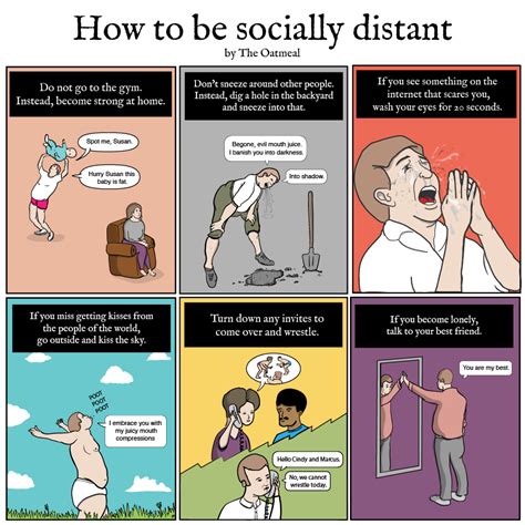 how to be socially distant the oatmeal