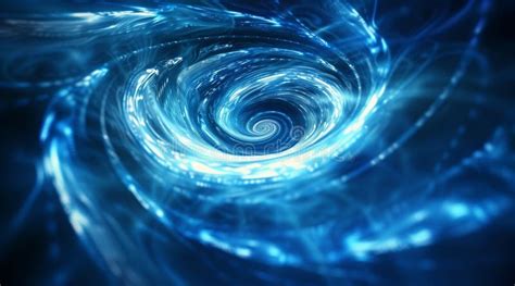 Abstract Blue Background With Dynamic Swirl Or Vortex Spiral And Curve Motion Wallpaper Cosmic