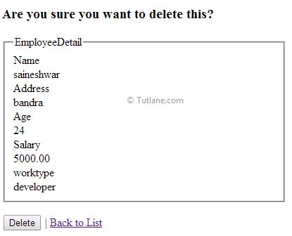 CRUD Operations Using Repository Pattern In Asp Net MVC With Example Tutlane